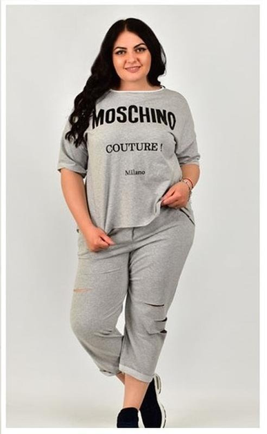Fashions • Костюм женский модный Fashions 52-54 светло-серый (11229-1 ...