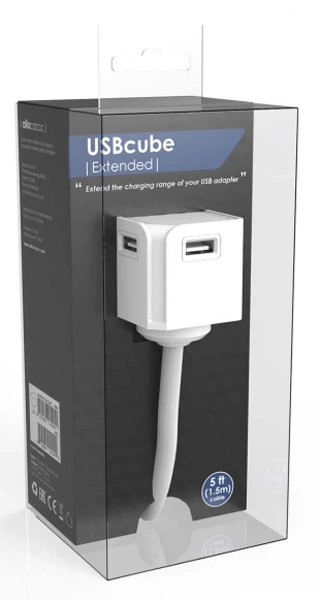 Сетевое зарядное устройство Allocacoc USBcube Extended 4 USB 1.5 м Белое (10464WT/EUEUMC ...
