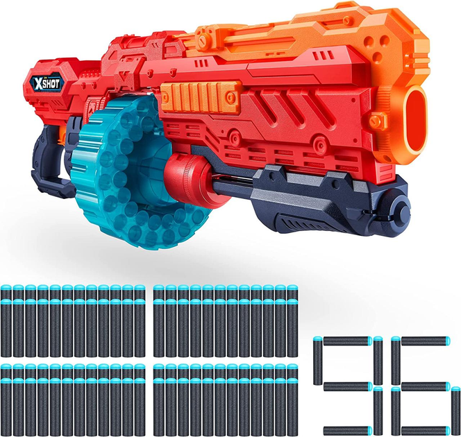 Скорострельный бластер XSHOT 36349-2022 X-Shot Turbo Advance Foam ...