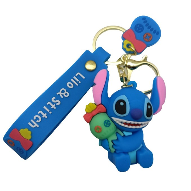 Лило и Стич Lilo & Stitch мультяшный брелок Дисней силиконовый брелок ...