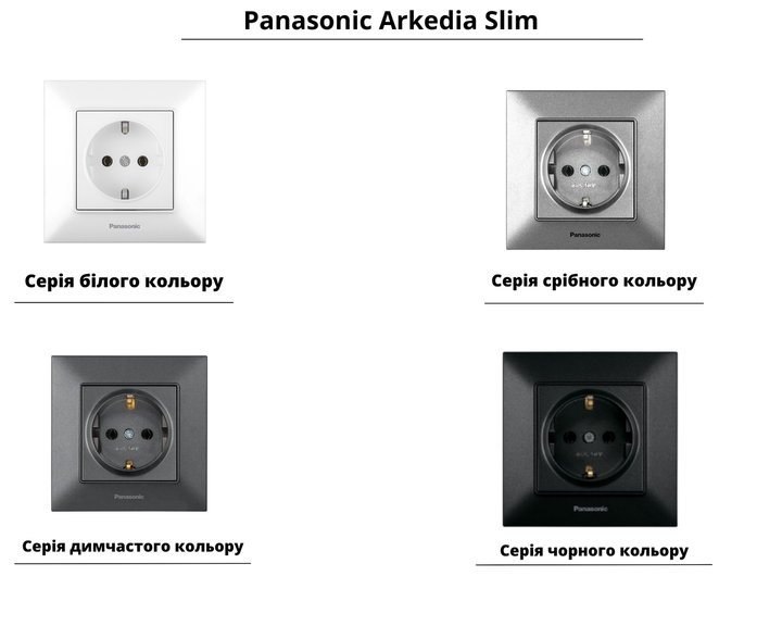 Розетка подвійна із заземленням Panasonic Arkedia Slim біла – фото, відгуки, характеристики в ...