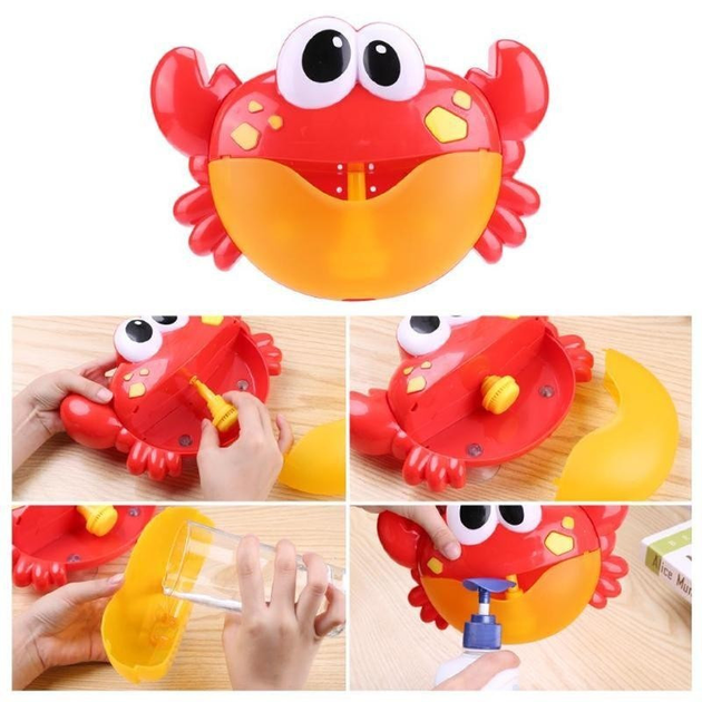 Игрушка для купания "Краб" METR+ L596 Игрушка для ванной в виде краба с ...
