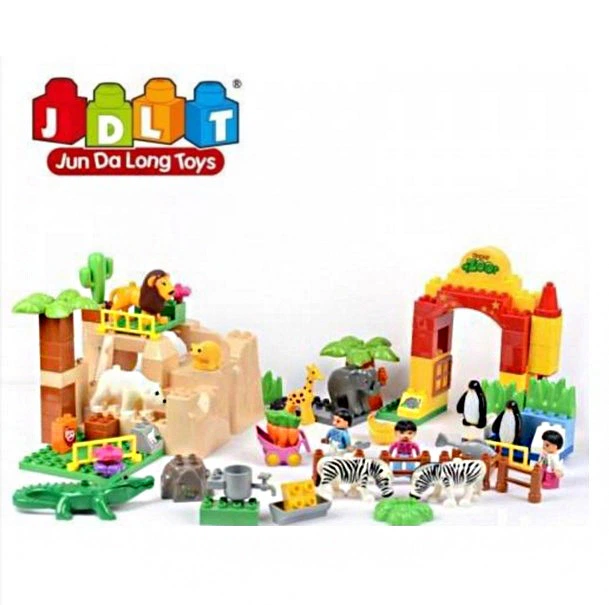 Дитячий конструктор JDLT "Зоопарк" з великими деталями 115 шт. (5096) – фото, відгуки ...