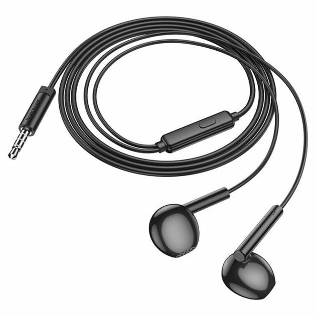 Наушники BOROFONE BM76 Ocean universal earphones with microphone Black ...
