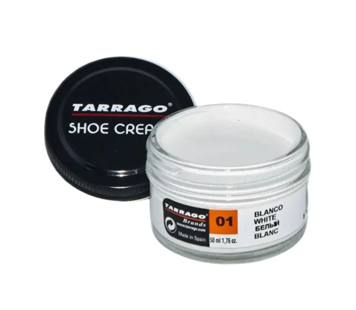Крем для обуви из гладкой кожи Tarrago Shoe Cream 50 мл, белый ...