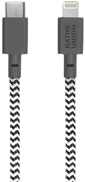 Кабель Native Union Key Cable USB-C to Lightning Zebra (KEY-KV-CL-ZEB ...