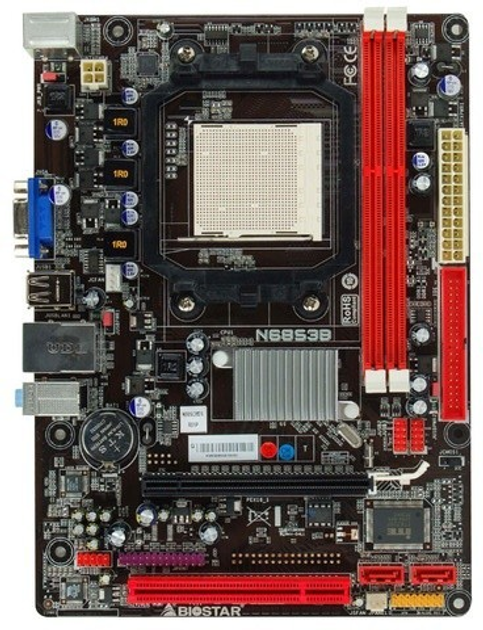 Материнская плата Socket AM3 BioSTAR N68S3B ( sAM3, DDR3, NVIDIA MCP68S ...