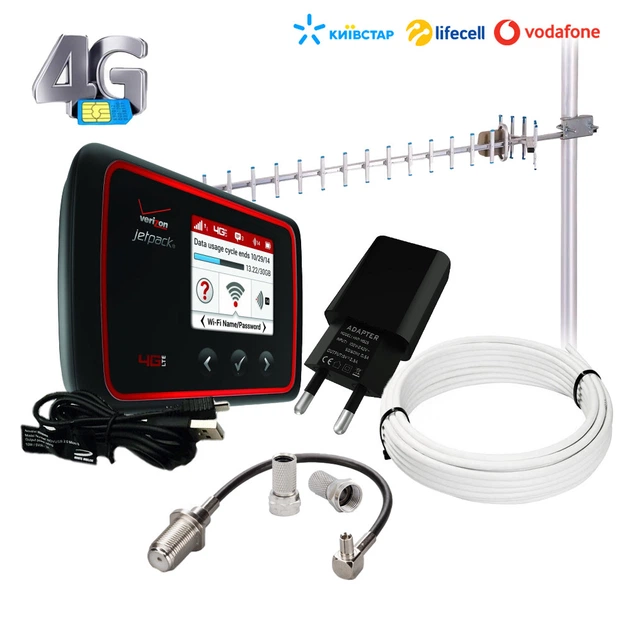 Інтернет комплект 4G з Wi-Fi роутер Novatel 6620L і спрямована антена ...