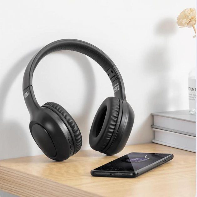 Бездротові накладні навушники XO BE35 з мікрофоном Bluetooth Чорні ...
