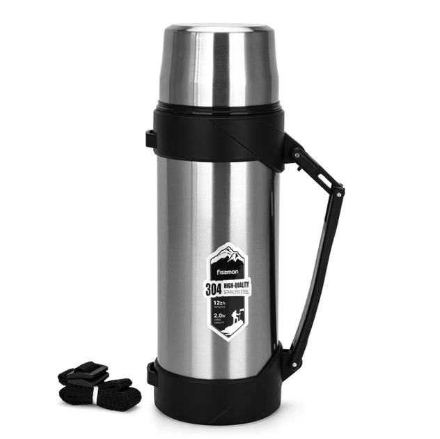 Термос Fissman 2 л серебряный (9873) – купить онлайн на ROZETKA