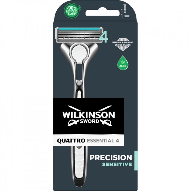 Бритва Wilkinson Sword Quattro Titanium Sensitive (4027800205707 ...