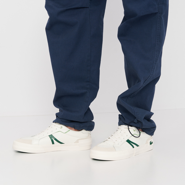 Мужские кеды низкие Lacoste L004 743CMA0057-082 43 (T9) 27.1 см WHT/GRN ...