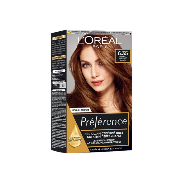 Краска для волос L"Oreal Paris Preference 6.35 - Светлый янтарь ...