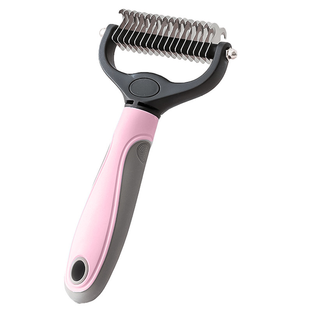 Колтунорез с широким зубом Taotaopets 097718 для кошек и собак Pink ...