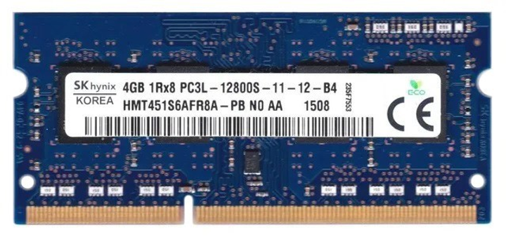 Оперативная память Hynix Sodimm Ddr3l 4gb 1rx8 1600mhz Pc3l 12800s 11