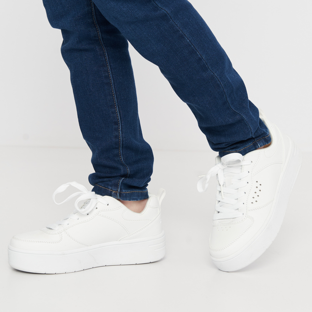 Детские кеды для девочек Skechers Court High 310197L WHT 32 Белые ...