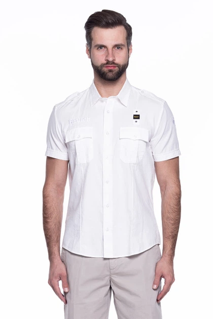 Рубашка мужская белая Blauer.USA 11695 XXL Белый (17SBLUS02349 100 ...