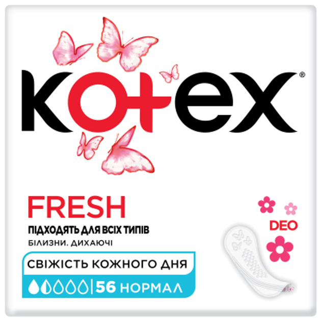 ROZETKA | Щоденні прокладки Kotex Normal Deo 56 шт. (5029053548234/ ...