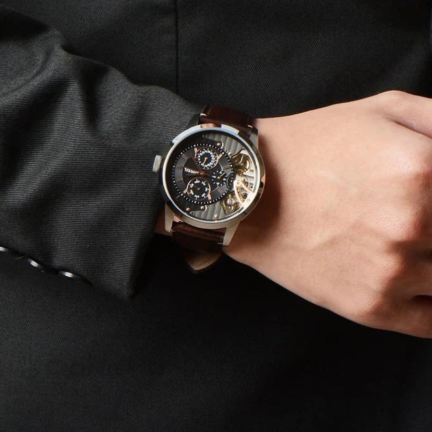 Мужские часы Fossil ME1163 Серый / Коричневый – фото, отзывы ...