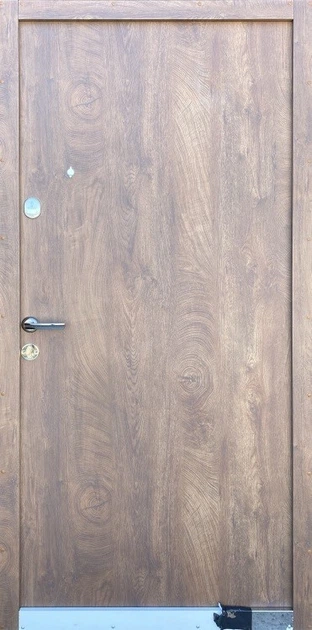 Двері вхідні Redfort Метал-МДФ Лофт RAL 9803/ Зріз дерева коньячний 960 ...