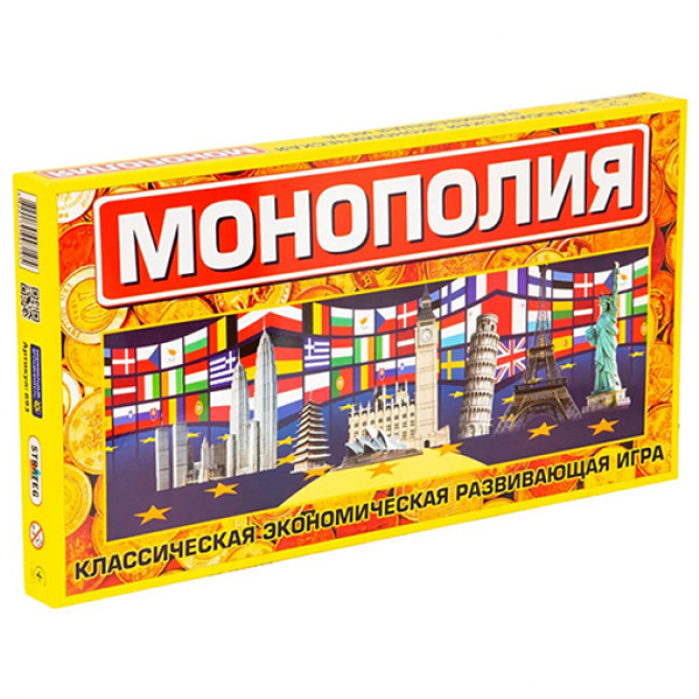 Настольная игра Strateg 693 Y Монополия на русском (693ST-RT) – фото ...