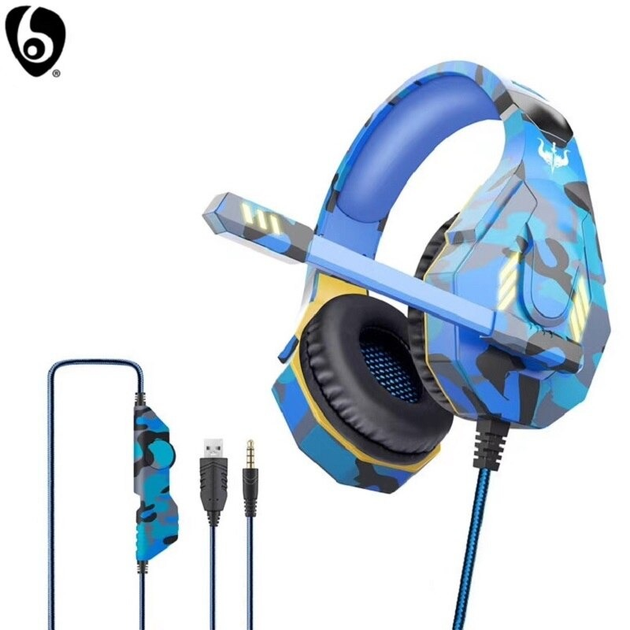 Игровые наушники проводные Ovleng 95GT Game Headset cмикрофоном и RGB ...