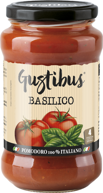 Соус томатный с Базиликом Gustibus Basilico 400 г (8056737782025 ...