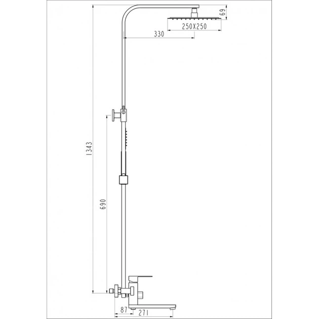Душевая система Frap H802 F24802 Нержавеющая сталь – фото, отзывы, характеристики в интернет ...
