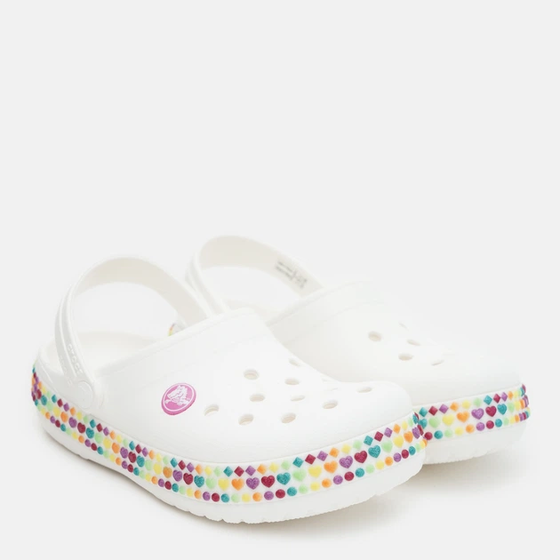 Детские кроксы для девочки Crocs Kids' Crocband Gem Band Clog 207605 ...