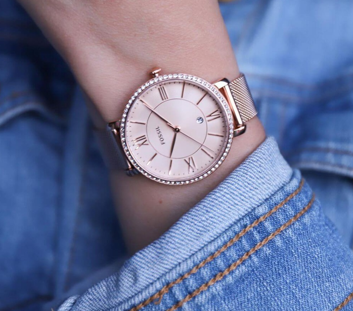 Женские часы Fossil Es4628 Золотистый браслет купить онлайн на Rozetka