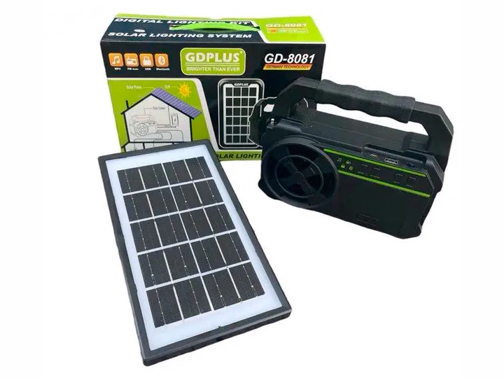 Портативная солнечная станция GDPlus GD-8081 4600mAh FM-радіо + Bluetooth – купить онлайн на ROZETKA