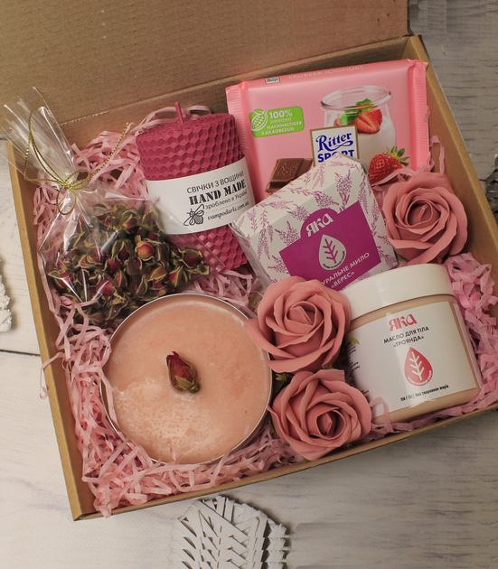 Подарочный набор Вox Pink Roses подарок на день рождения жене