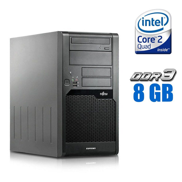 ПК Fujitsu Esprimo P5731 Tower / Core 2 Quad Q9550 (4 ядра по 2.83GHz ...