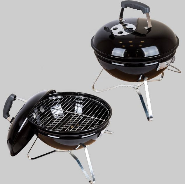 Угольный мини гриль-барбекю с удобной ручкой CAMP GRILL BLACK – фото ...