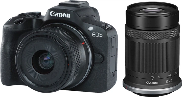 Фотоаппарат Canon EOS R50 RF 18-45mm + RF55-210mm Black (5811C034AA ...