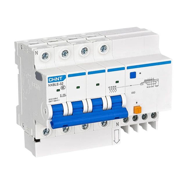 Дифференциальный выключатель 4P 25A 100мА "B" тип АС [819742] NXBLE-32 ...