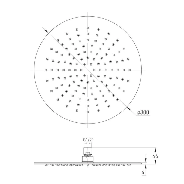 Лейка верхнего душа VOLLE CASCADA 16008102, хром – фото, отзывы ...