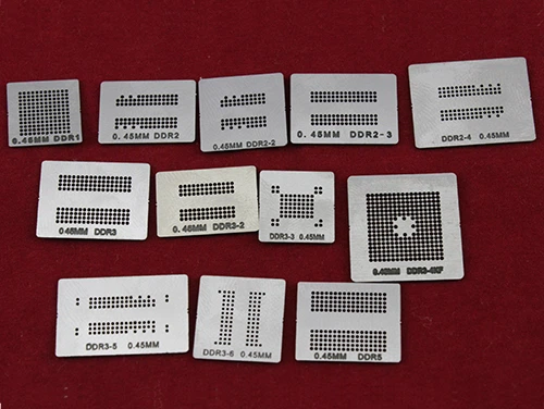 Набір з 12 BGA трафаретів для пам'яті DDR DDR2 DDR3 – фото, відгуки ...