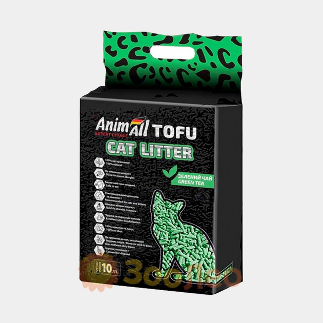 Наполнитель туалетов для кошек AnimAll Тофу с ароматом зеленого чая 4 ...
