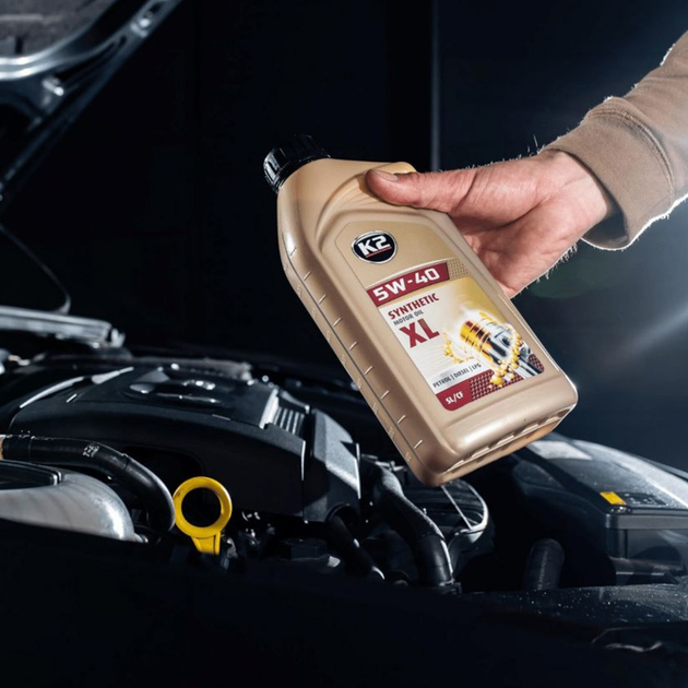 Моторное масло K2 Synthetic Motor Oil SL/CF/CF-4 XL 5W-40 1 л (GPL ...