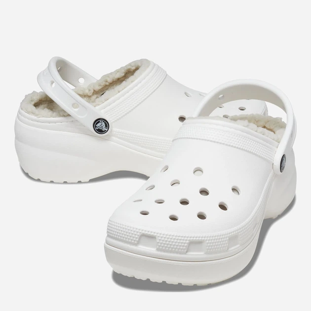 Женские кроксы утепленные Crocs Classic Platform Lined Clog 207938-100 ...
