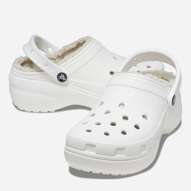 Женские кроксы утепленные Crocs Classic Platform Lined Clog 207938-100 ...