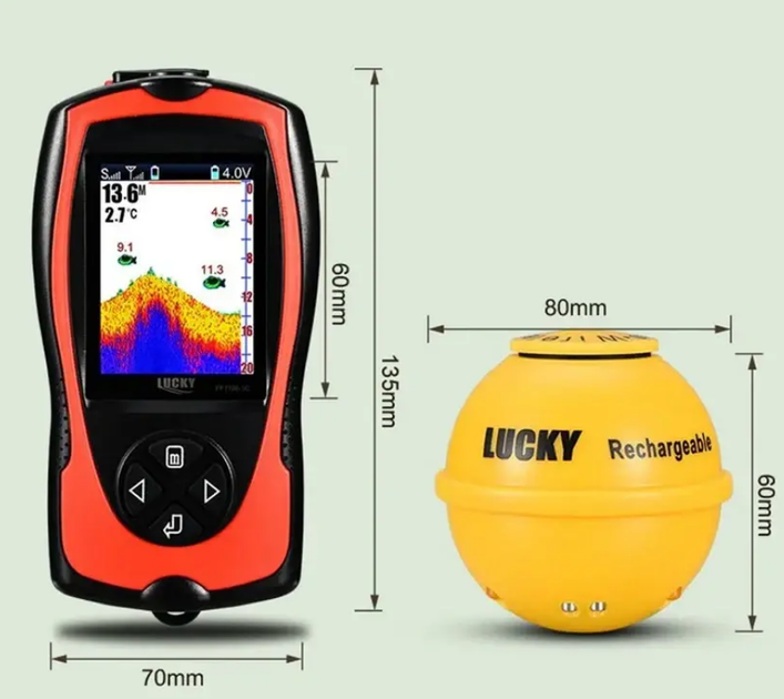 Ехолот безпровідний Lucky FF1108-1CWLA для вдалої риболовлі – фото ...