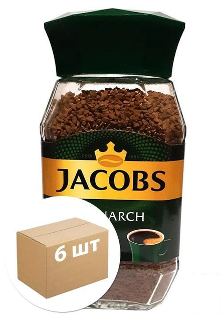 Купить Кофе (монарх) стеклянная банка ТМ "Якобс" 190г упаковка 6шт ...