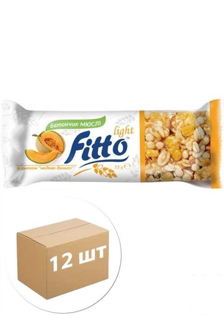 Батончик-мюслі Fitto Light Медова динька 12х25 г (94026) – купити в ...