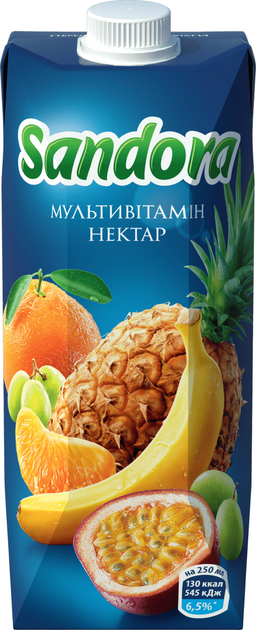 Упаковка нектара Sandora Мультивитамин 0.5 л х 15 шт (4820001448603 ...