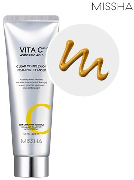 Пенка для умывания Missha Vita C Plus Clear Complexion Очищающая 120 мл ...
