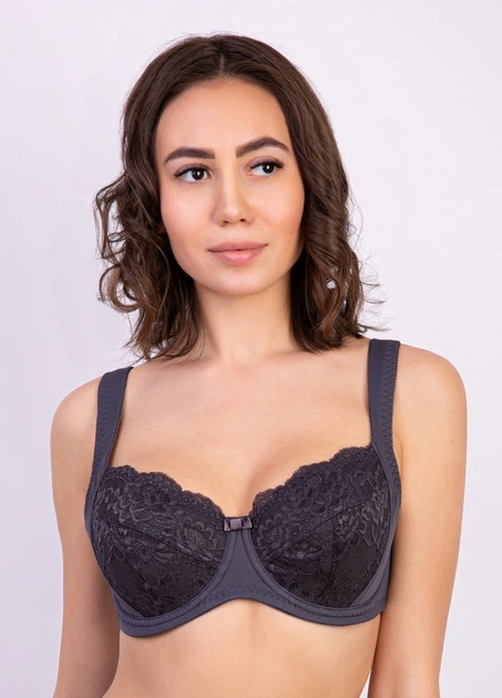 Женский бюстгальтер с пуш-ап Lauma 72F16 Ant 75C Антрацит – Брендовая одежда | ROZETKA