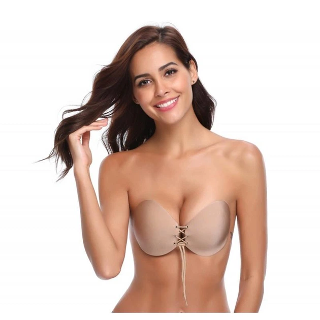 Бюстгальтер-невидимка силиконовый Fly Bra с эффектом Push-Up Beige (B) – Брендовая одежда | ROZETKA