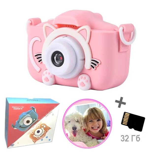 Дитяча фотокамера із записом відео та іграми Children’s fun Camera ...